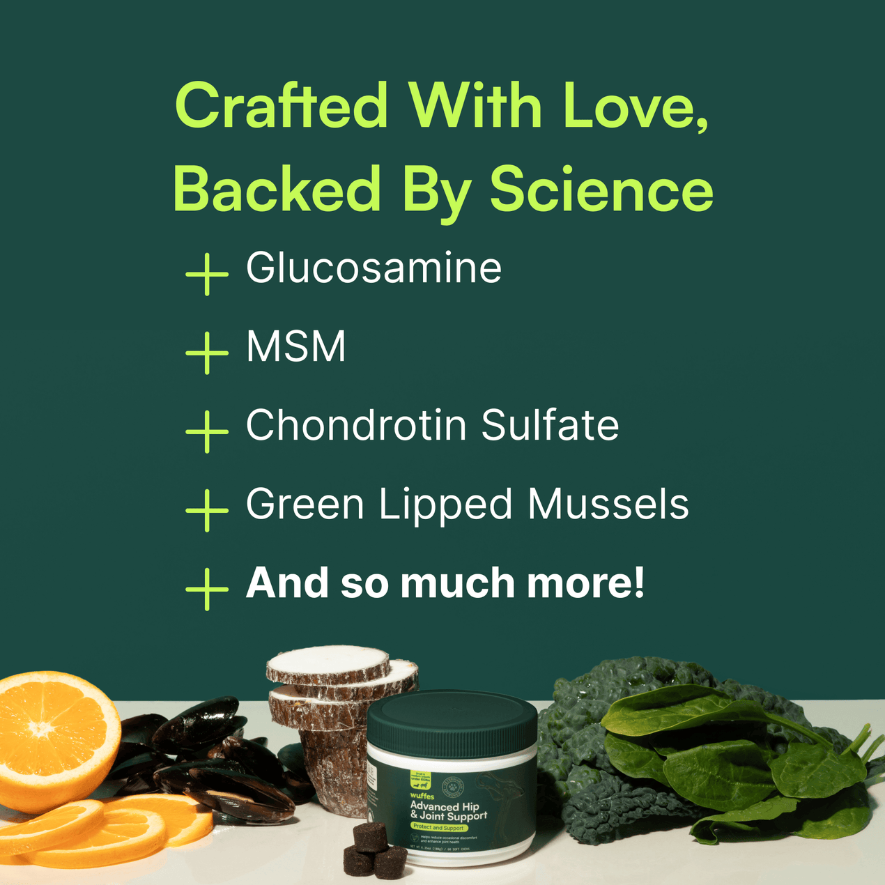 Advanced Hip & Joint Support for Small & Medium Breeds – Wuffes