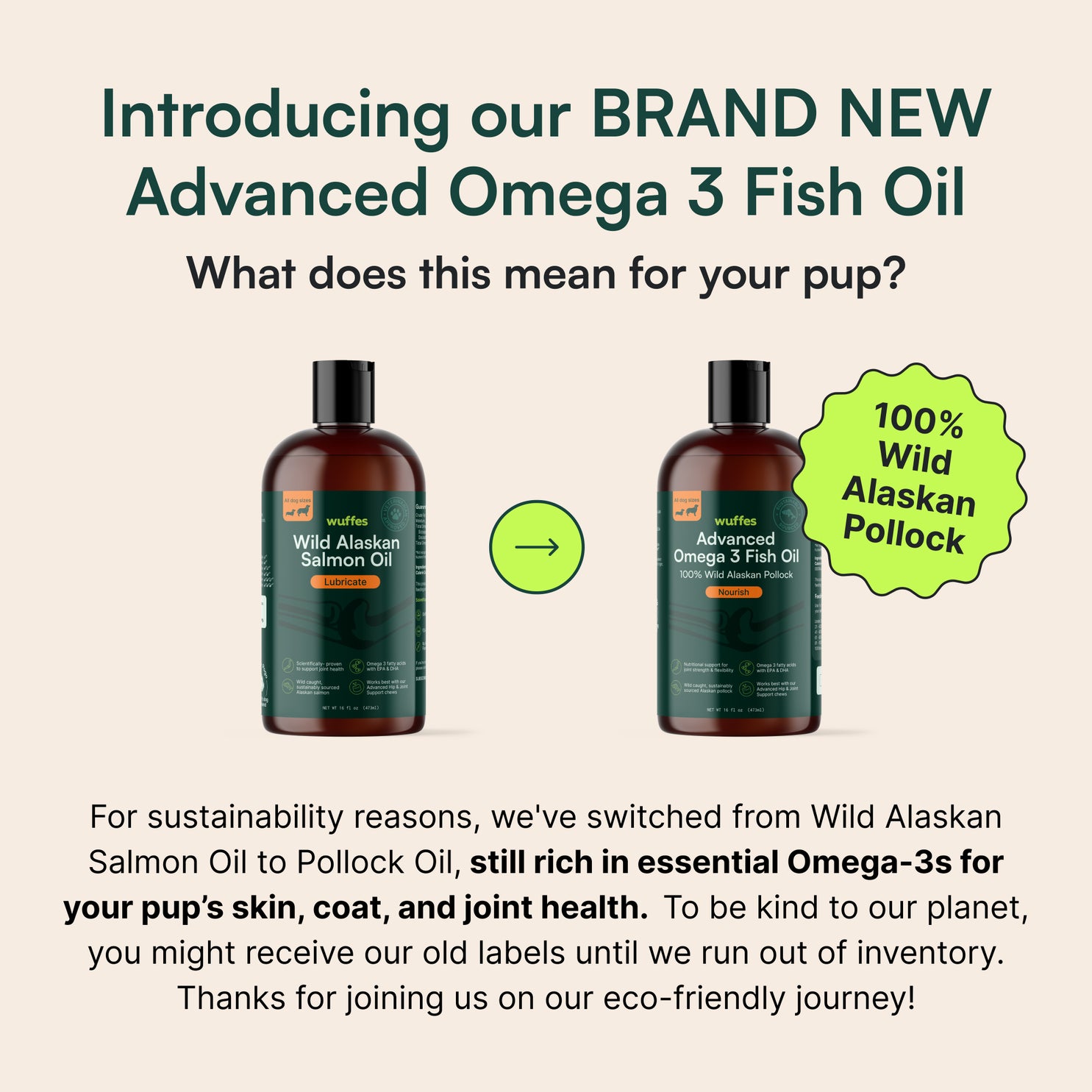 Advanced Omega 3 Fish Oil 8oz – Wuffes