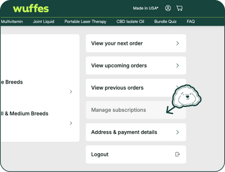 Subscription Management – Wuffes